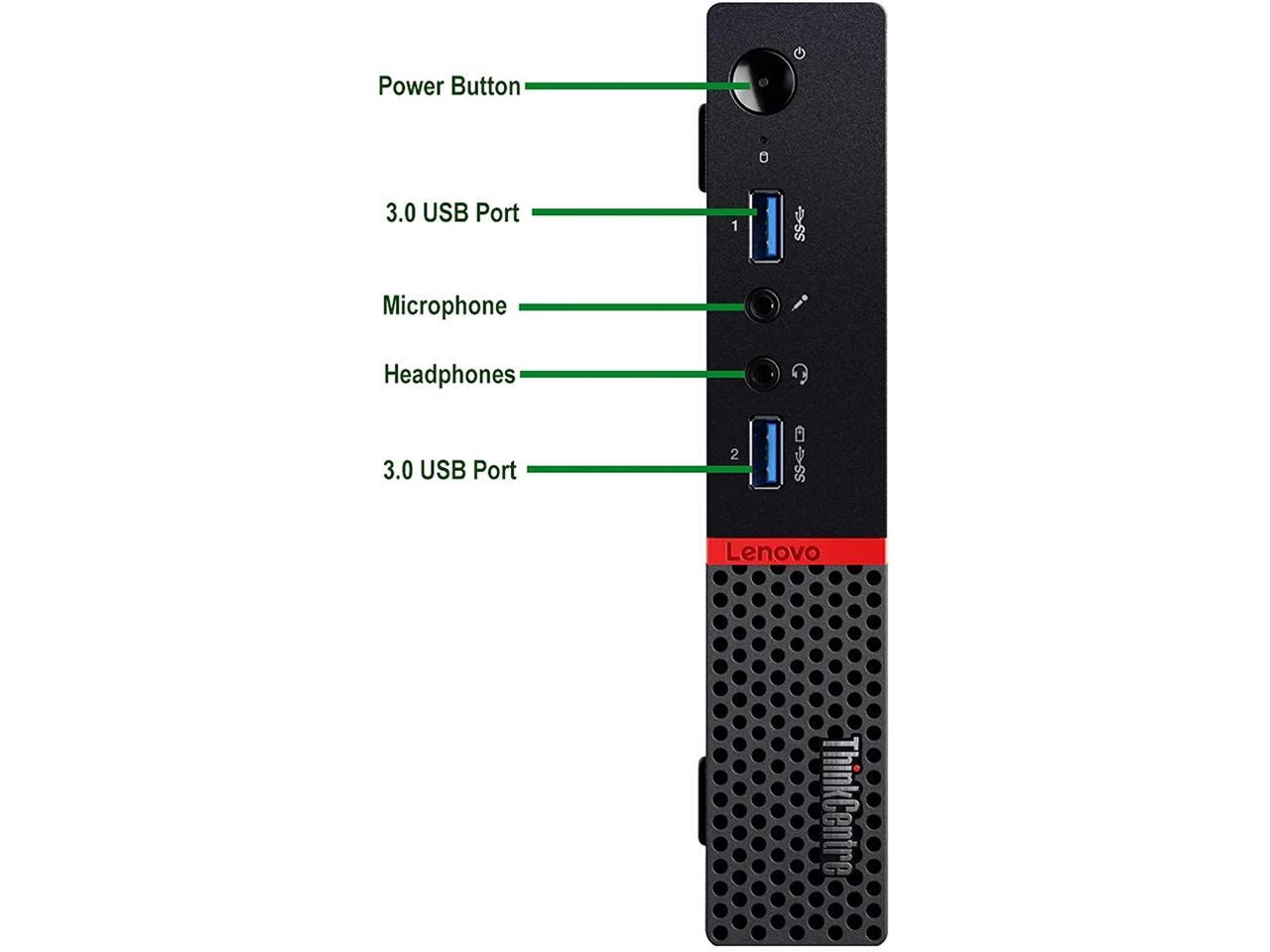 Lenovo M900 Tiny Computer Micro Tower PC, Intel Core i5 6400T Processor ...