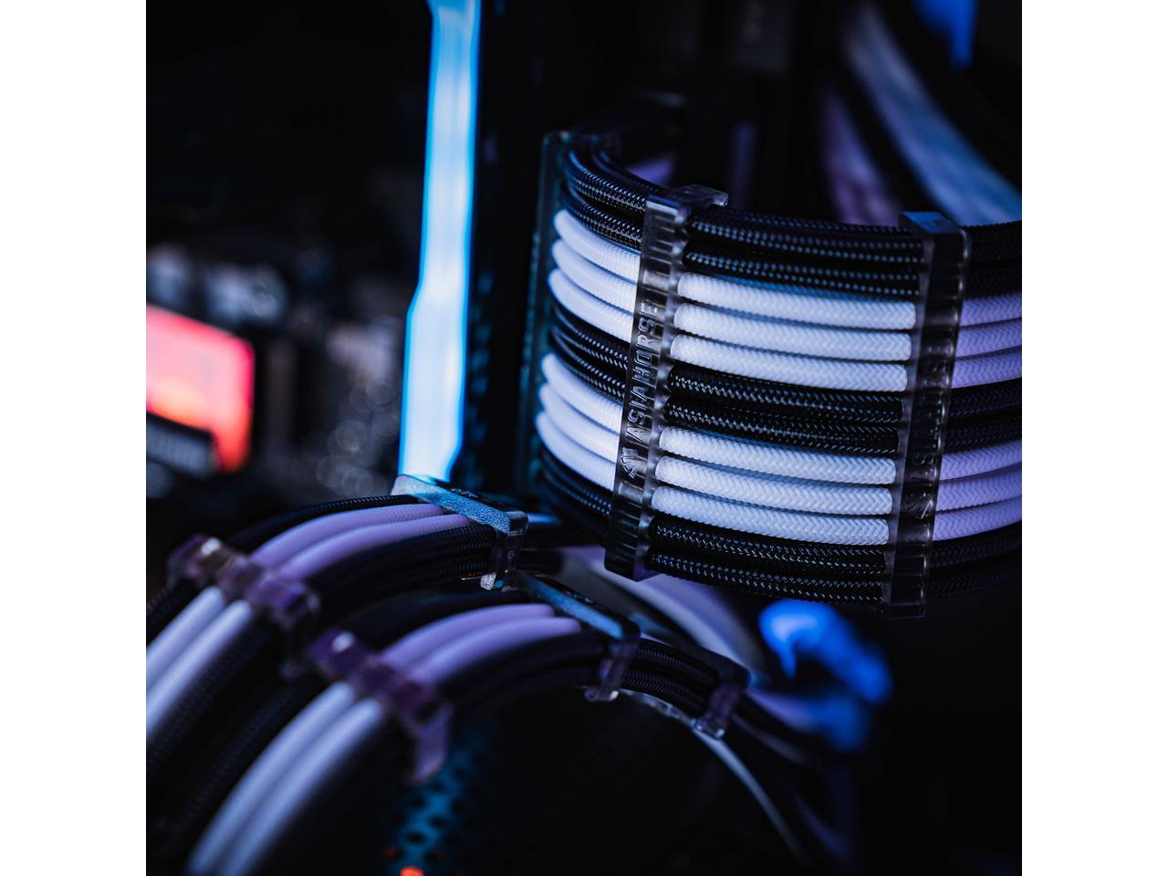 Asiahorse Black & Transparent Black cable combs for psu cable,extension ...