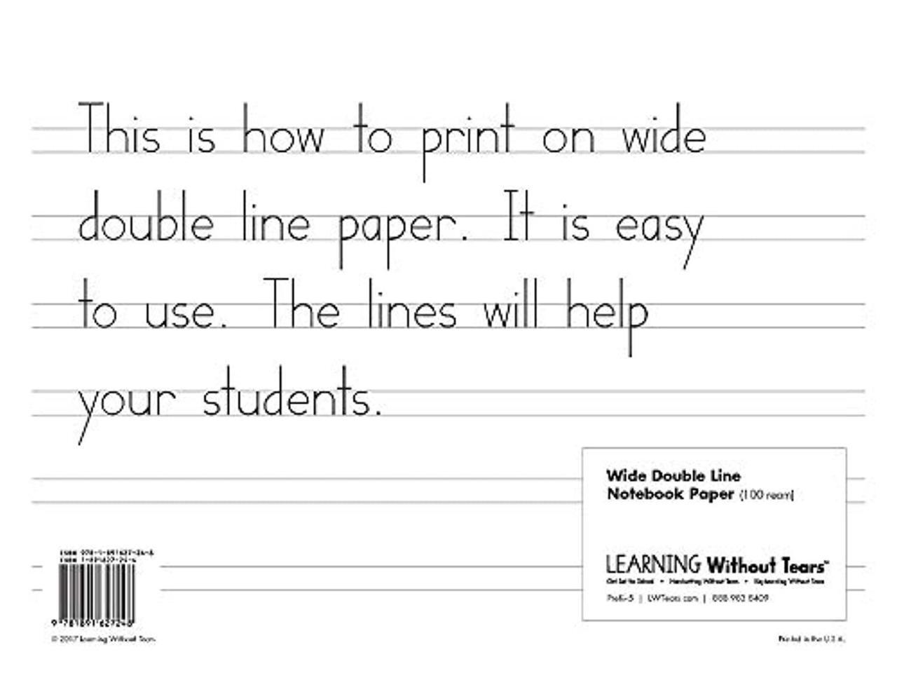 Learning Without Tears Wide Notebook Paper Handwriting Without Tears Learning Without Tears Wide Notebook Paper Handwriting Without Tears