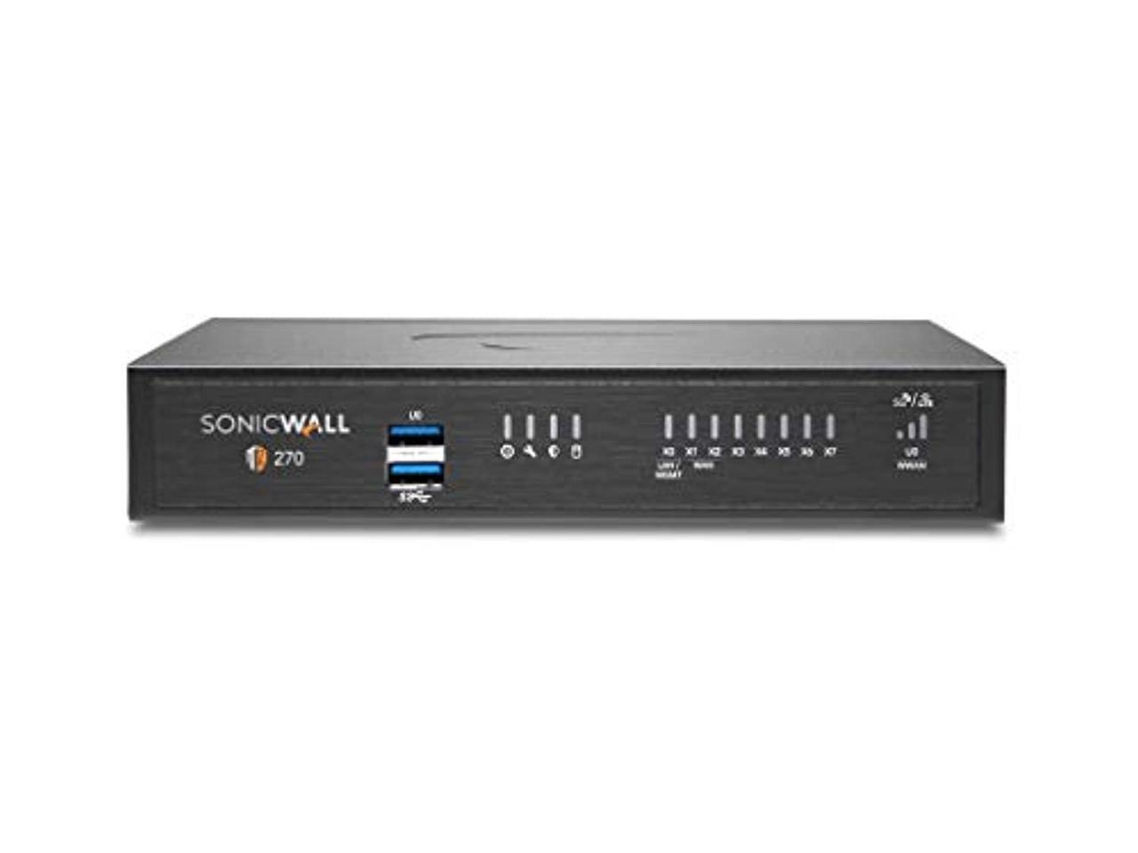 SonicWall TZ270 Firewall (Gen 7) w/ 2 years Essential Protection Security Suite | 02-SSC-6846 ...