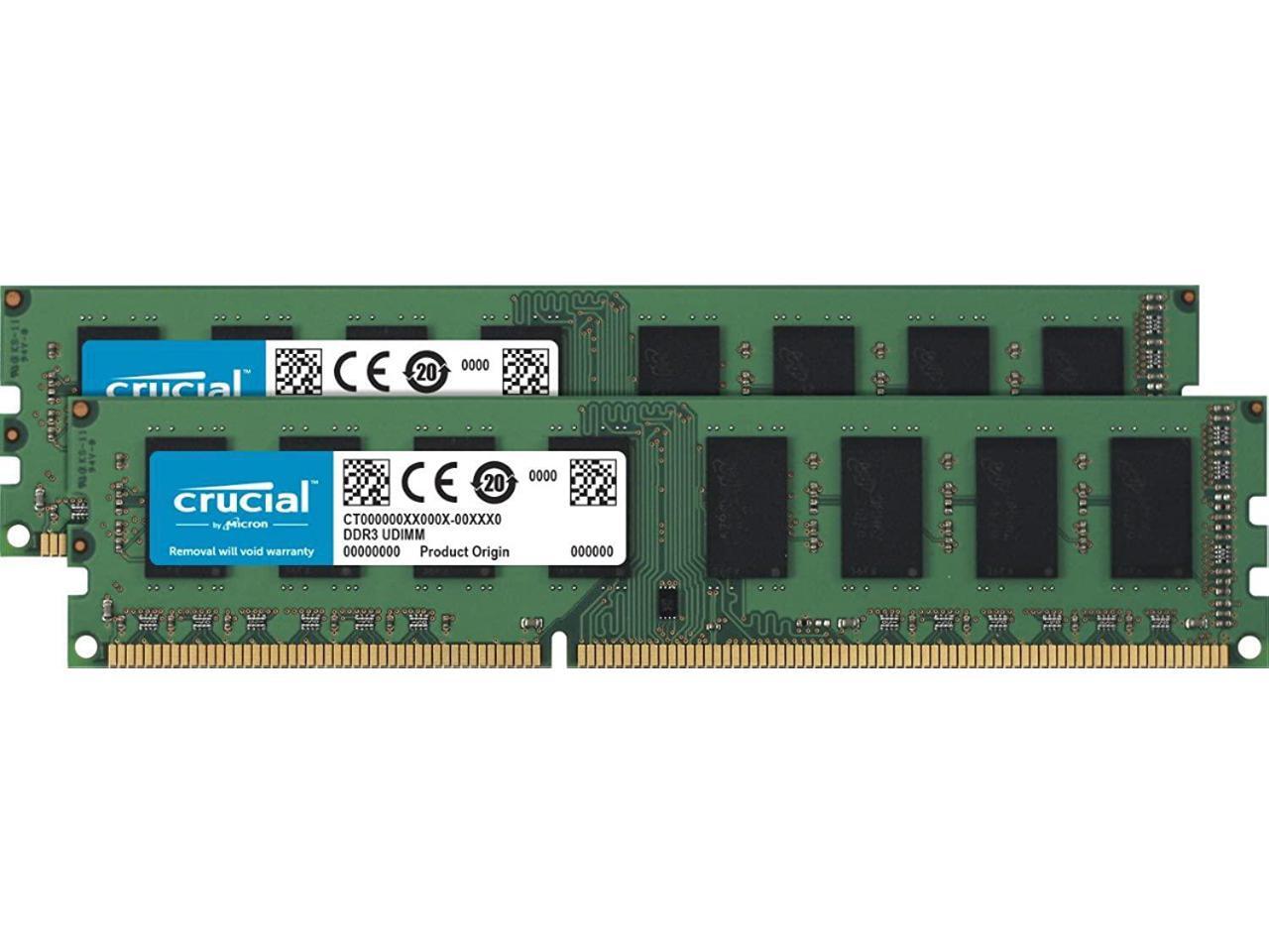 Crucial 32GB (2 x 16GB) 240-Pin DDR3 SDRAM DDR3L 1600 (PC3L 12800) Desktop Memory ...