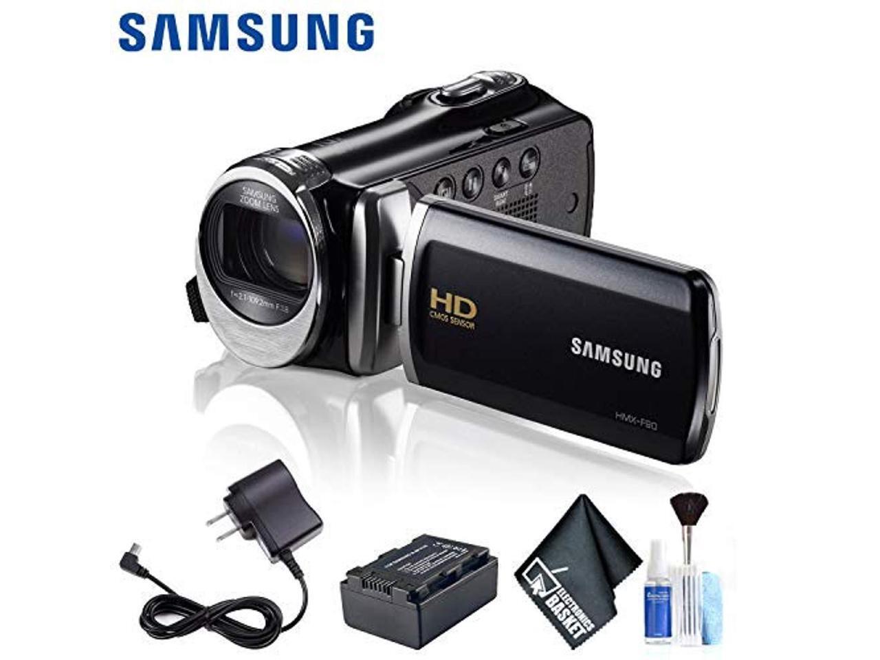 Samsung HMX-F90 HD Camcorder (Black) Basic Kit - Newegg.com