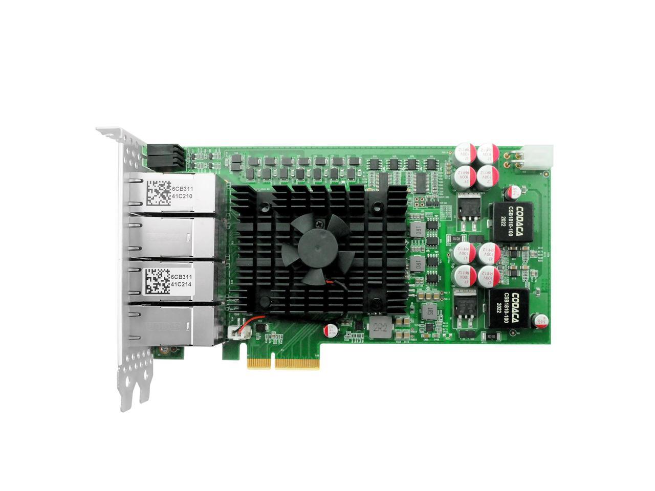 LR-LINK POE+ 1GB network card NIC Compatible for Intel I350AM4*2, 8*RJ45 Port Ethernet card,1G ...