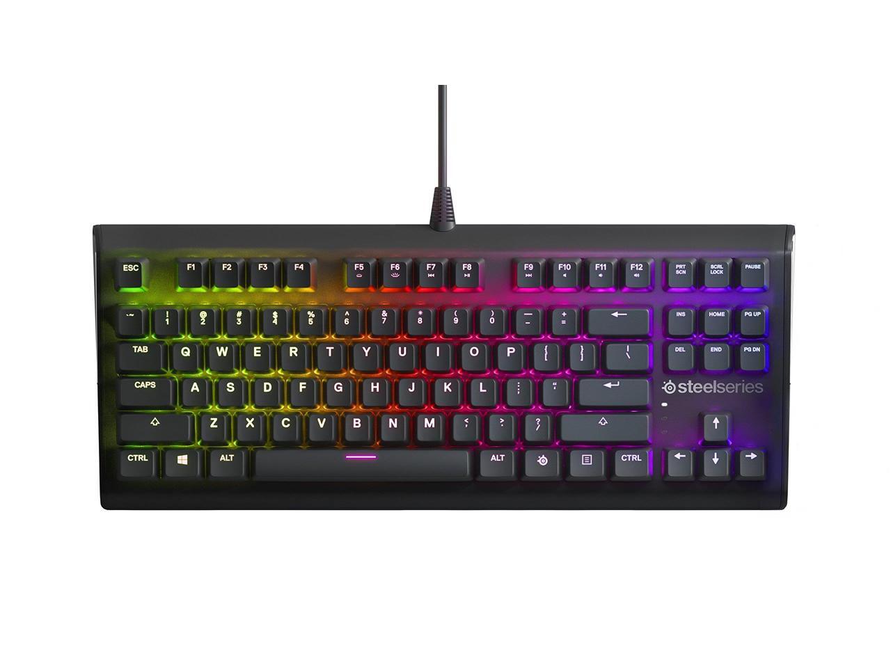 SteelSeries Apex 150 RGB Gaming Keyboard - Tactile & Silent - RGB LED ...