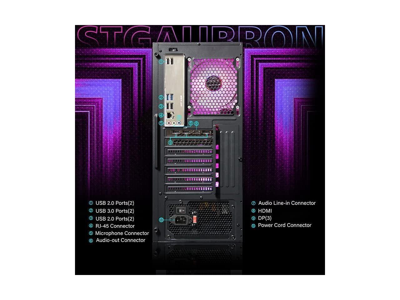 STGAubron Gaming Desktop PC Computer,Intel Core I7 3.4 GHz up to 3.9 ...