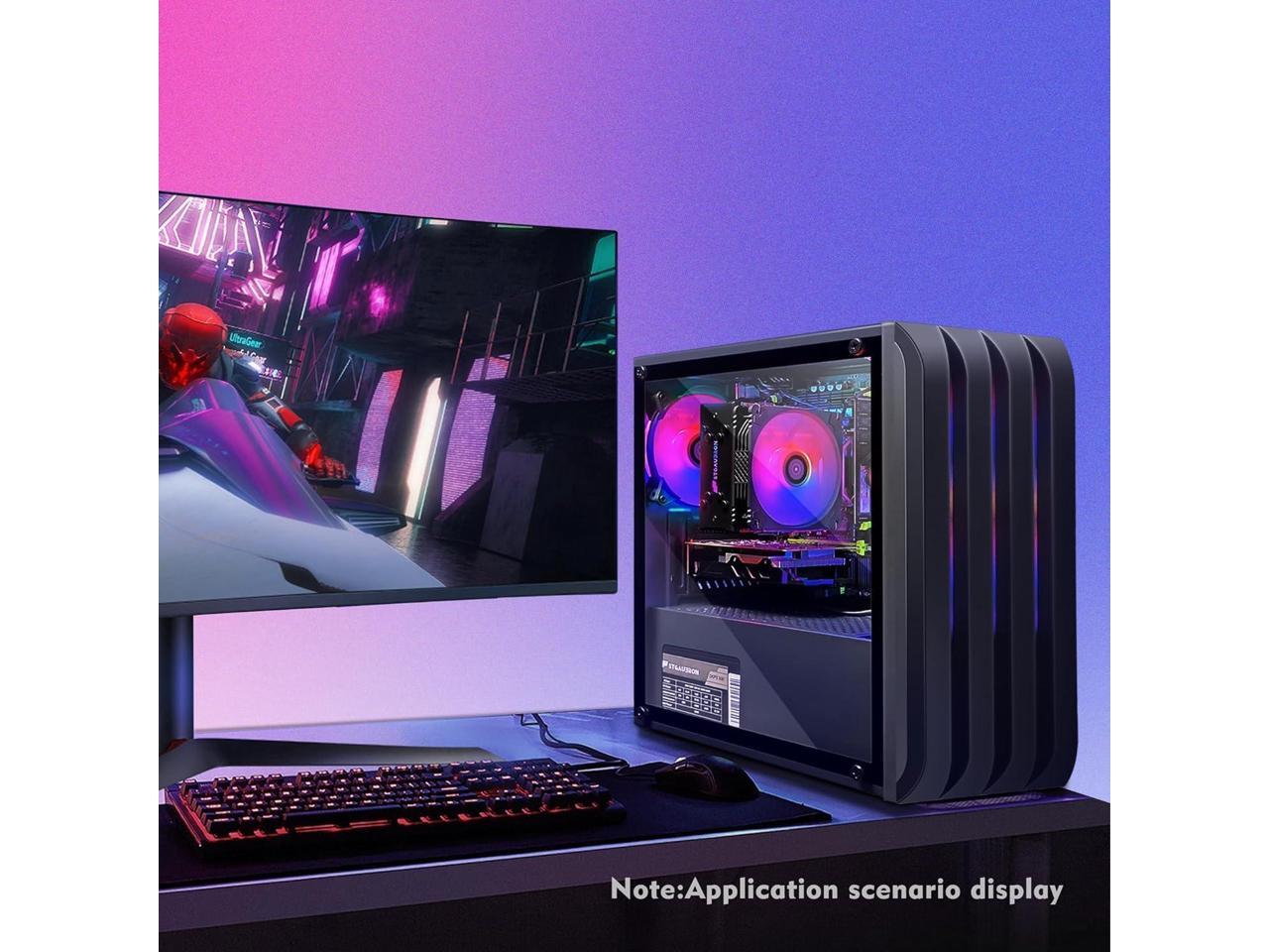 STGAubron Gaming Desktop PC, Intel Xeon E5 2.5G up to 3.3G, 16G RAM, 512G SSD, Radeon RX 550 4G ...