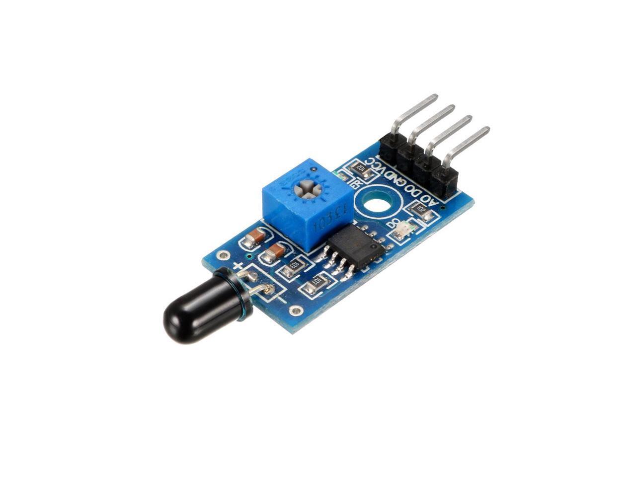 IR Flame Sensor Module Detector 4 Pin Temperature Detecting for Arduino ...
