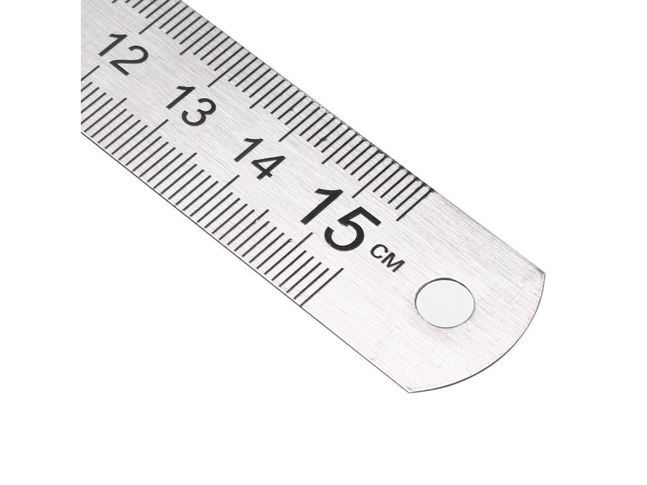 3 Pcs Steel Ruler, 6 inch Ruler, Metal Ruler, Ruler, Ruler Inches and ...
