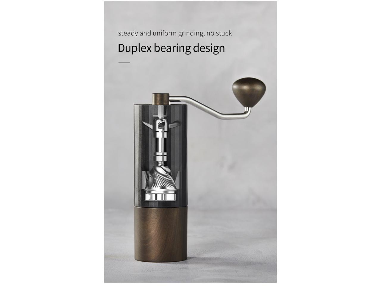 HERO Manual Coffee Grinder Stainless Steel Conical Burr Black - Newegg.com