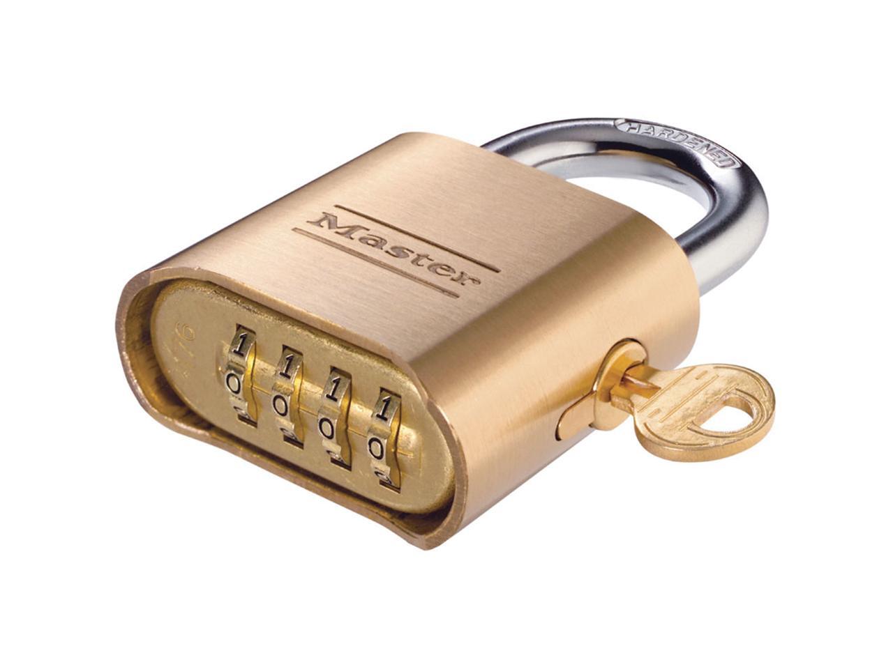 Master Lock Combination Padlock,1 1/2in,Rectgle,Gold 176 - Newegg.com