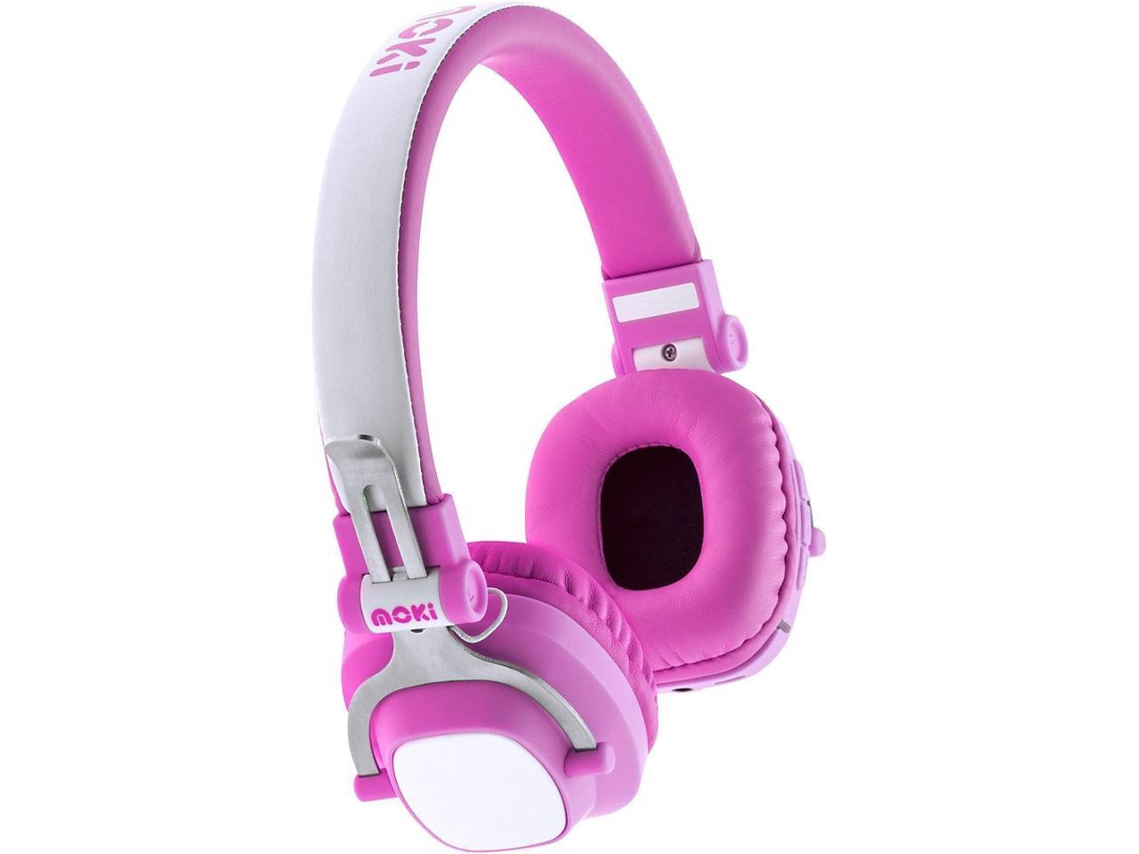 Moki EXO Kids Bluetooth Headphones Pink - Newegg.com