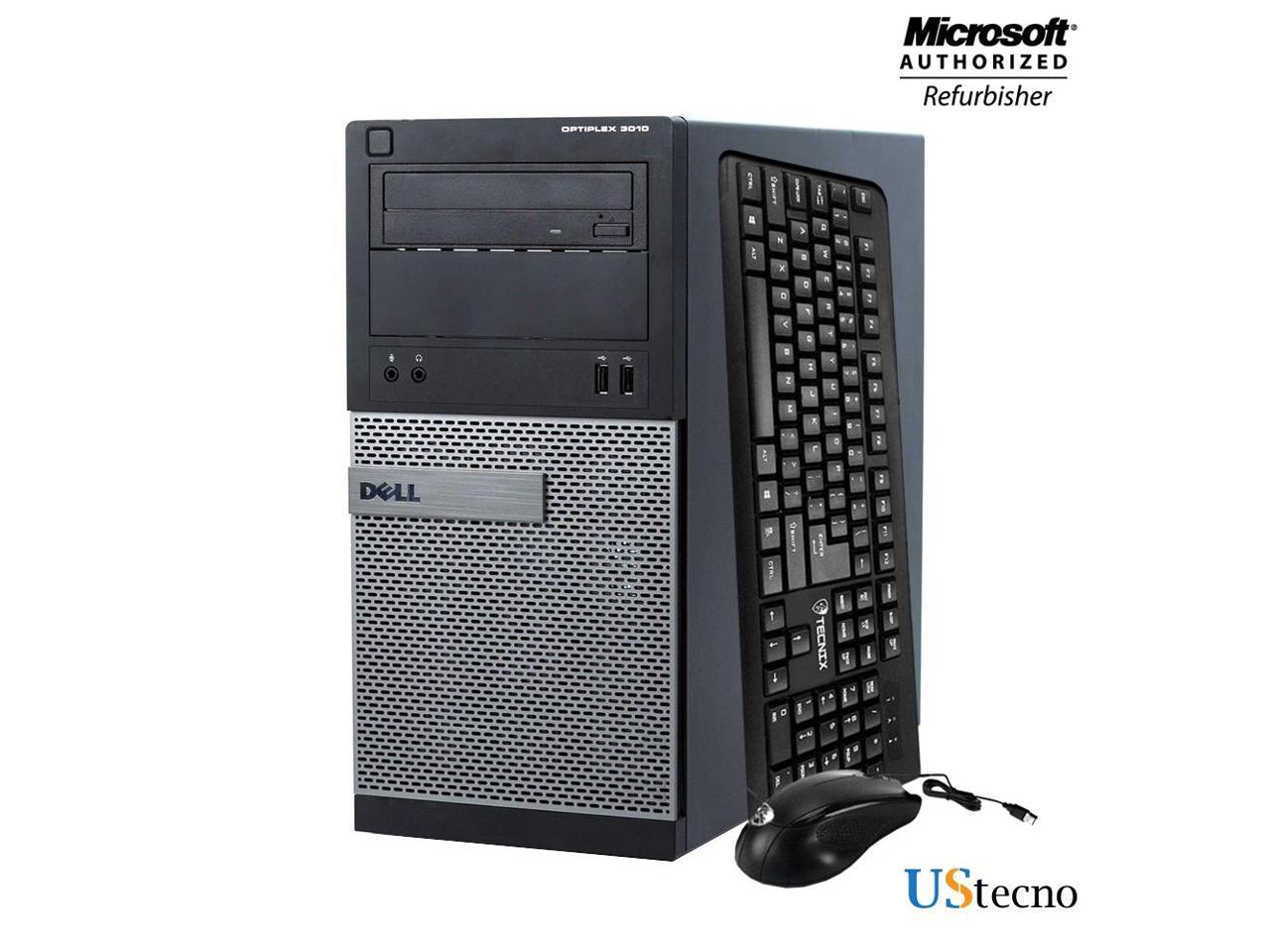 Refurbished: Dell Optiplex 3010 Tower Desktop Computer Intel Core i5 3470 16GB 256GB SSD DVD ...