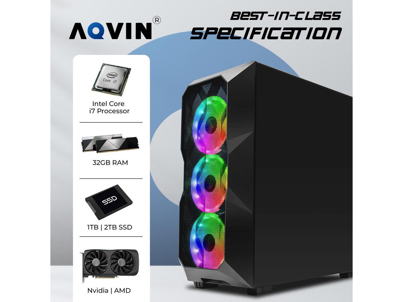 AQVIN - AQB70 Gaming Desktop Tower PC / Intel Core I7 Processor Up to 4 ...