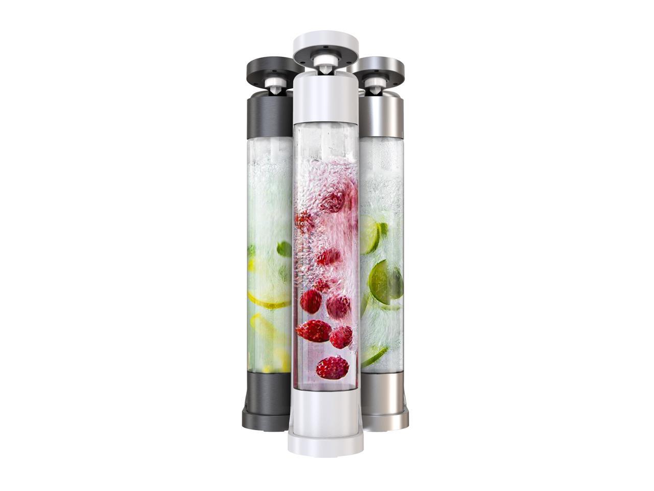 Drinkpod FIZZpod Soda Maker - Fizzy Sparkling Water & Soda Maker with 3 PET Bottles, 3 Caps, 1 ...