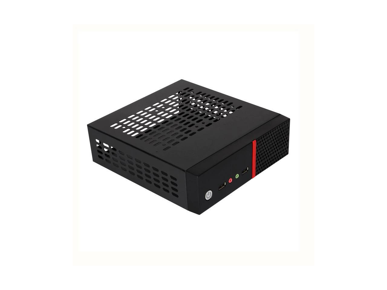 Back mounted Steel mini HTPC Case Black Mini ITX Cases Computer Gaming ...