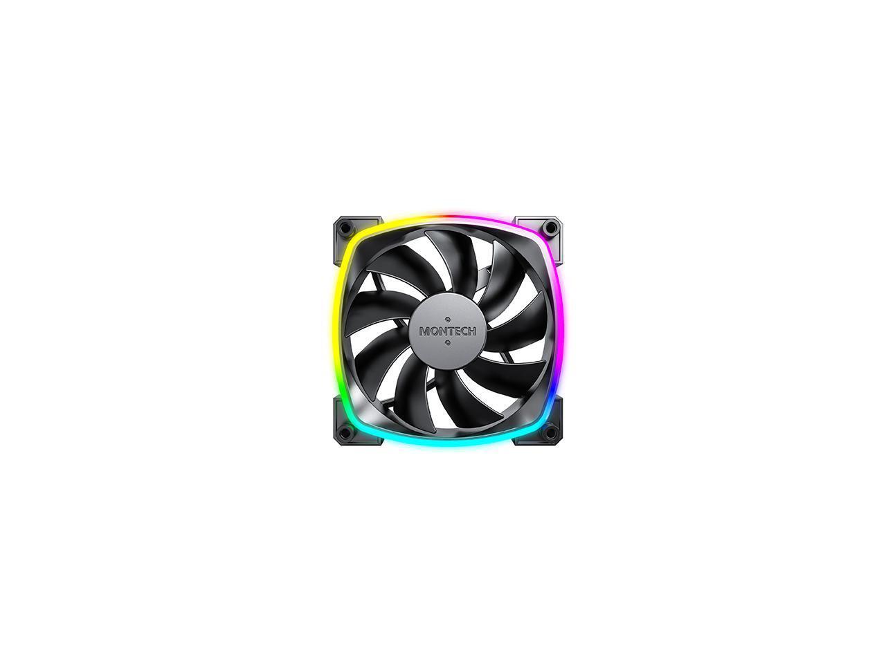 Montech AX 120 ARGB Fan 1600PWM, High-End Durability, Silent ...