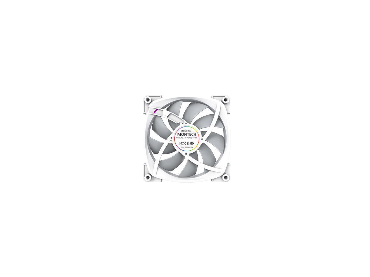 Montech RX 120 ARGB Reversed Fan 1600PWM, High-End Durability, Silent ...