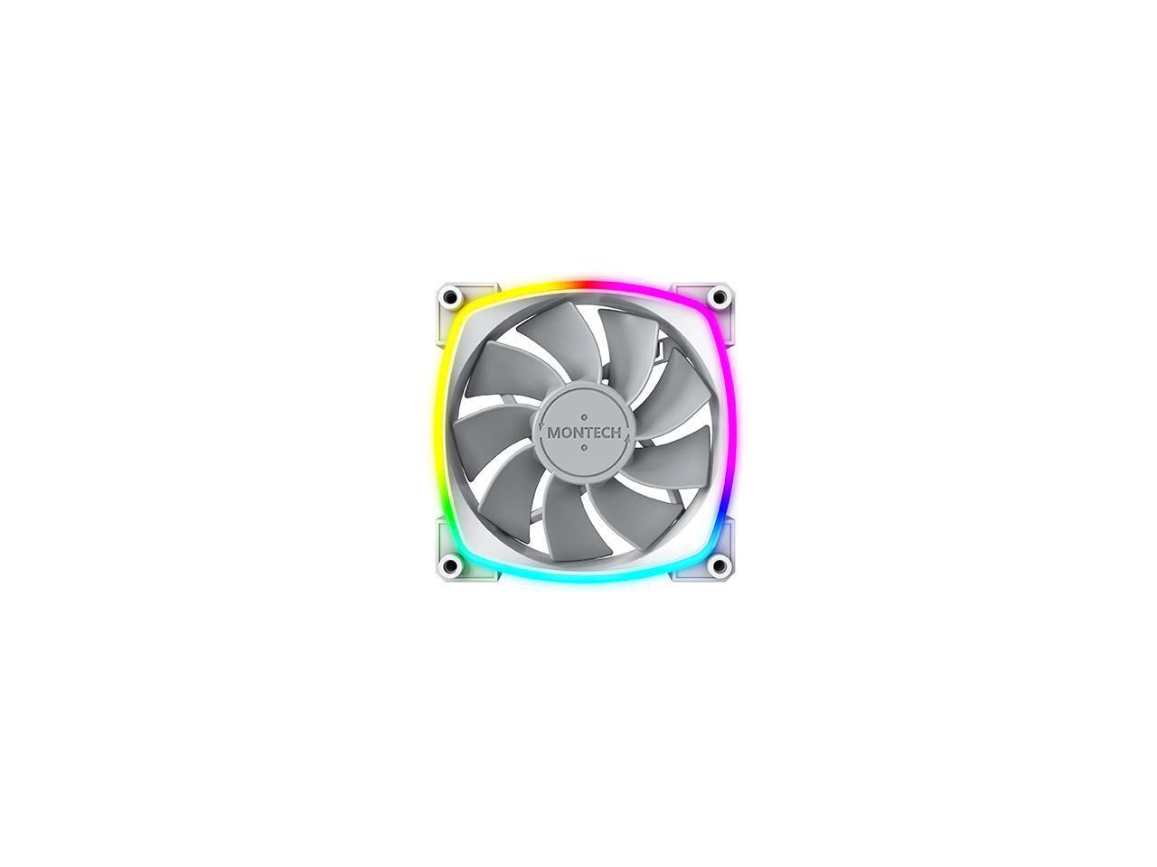 Montech RX 120 ARGB Reversed Fan 1600PWM, High-End Durability, Silent ...