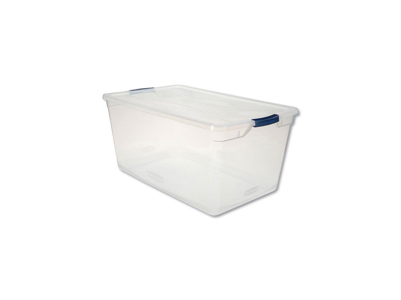 Rubbermaid Clever Store Basic Latch-Lid Container 17 3/4wx29dx6 1/8h ...