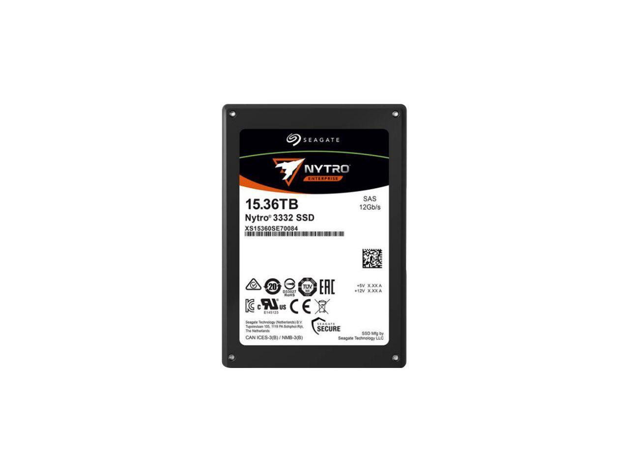 Seagate Nytro 3332 XS15360SE70104 2.5" 15.36TB SAS 12Gb/s 3D eTLC ...