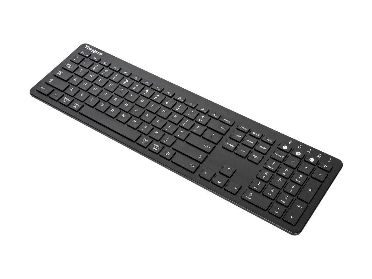 Targus Full-Size Multi-Device Bluetooth Antimicrobial Keyboard ...