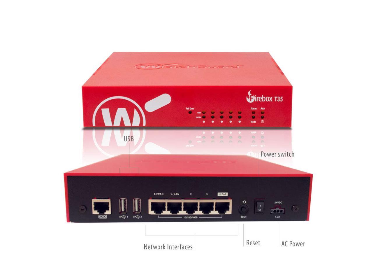 WatchGuard Firebox T35-W Network Security/Firewall Appliance - Newegg.com