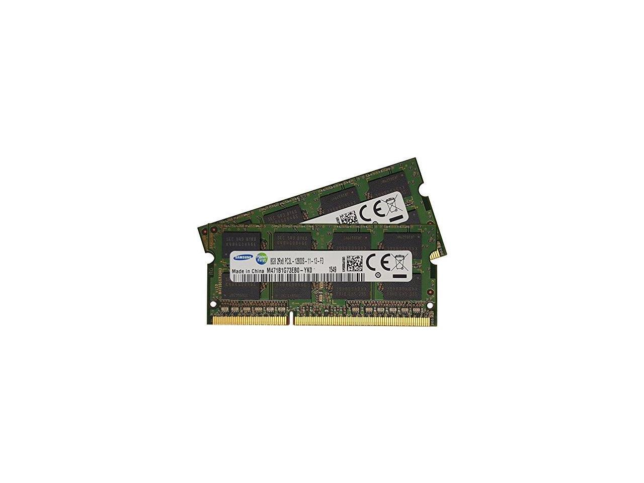 Samsung 16GB (2 x 8GB) 204-pin SODIMM, DDR3 PC3L-12800, 1600MHz ram memory module for laptops ...