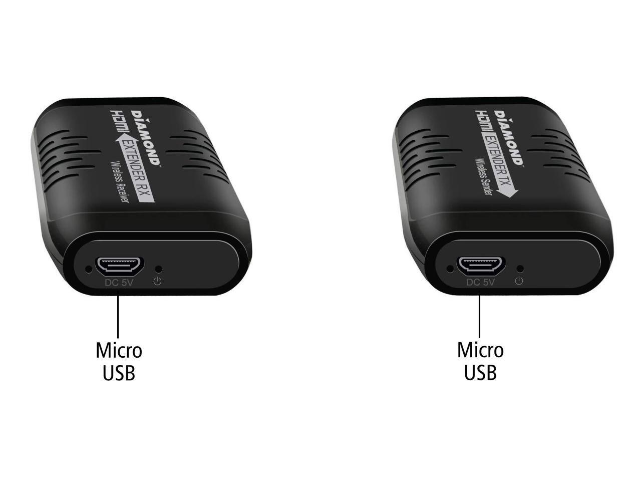 Diamond Wireless HDMI USB Powered Extender Kit, TV Transmitter ...