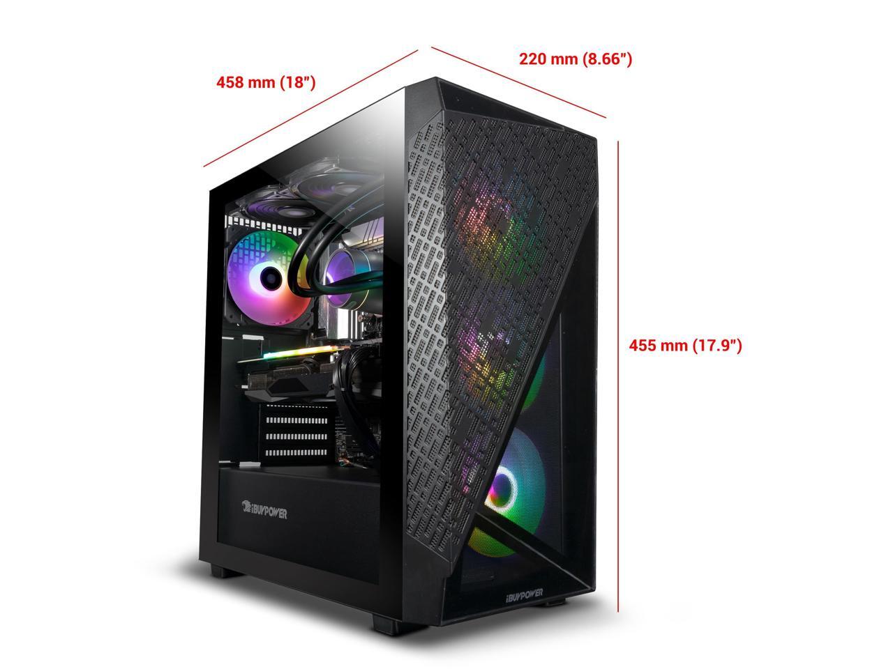 iBUYPOWER Gaming Desktop SlateMeshI7N46T01 Intel Core i7-12700KF 32GB ...