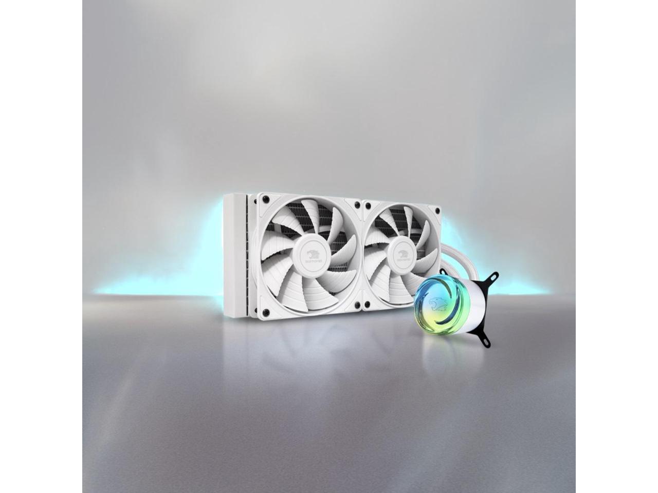 iBUYPOWER AW4 240mm Radiator CPU AIO Liquid Cooler (2024), 2x 120mm ...