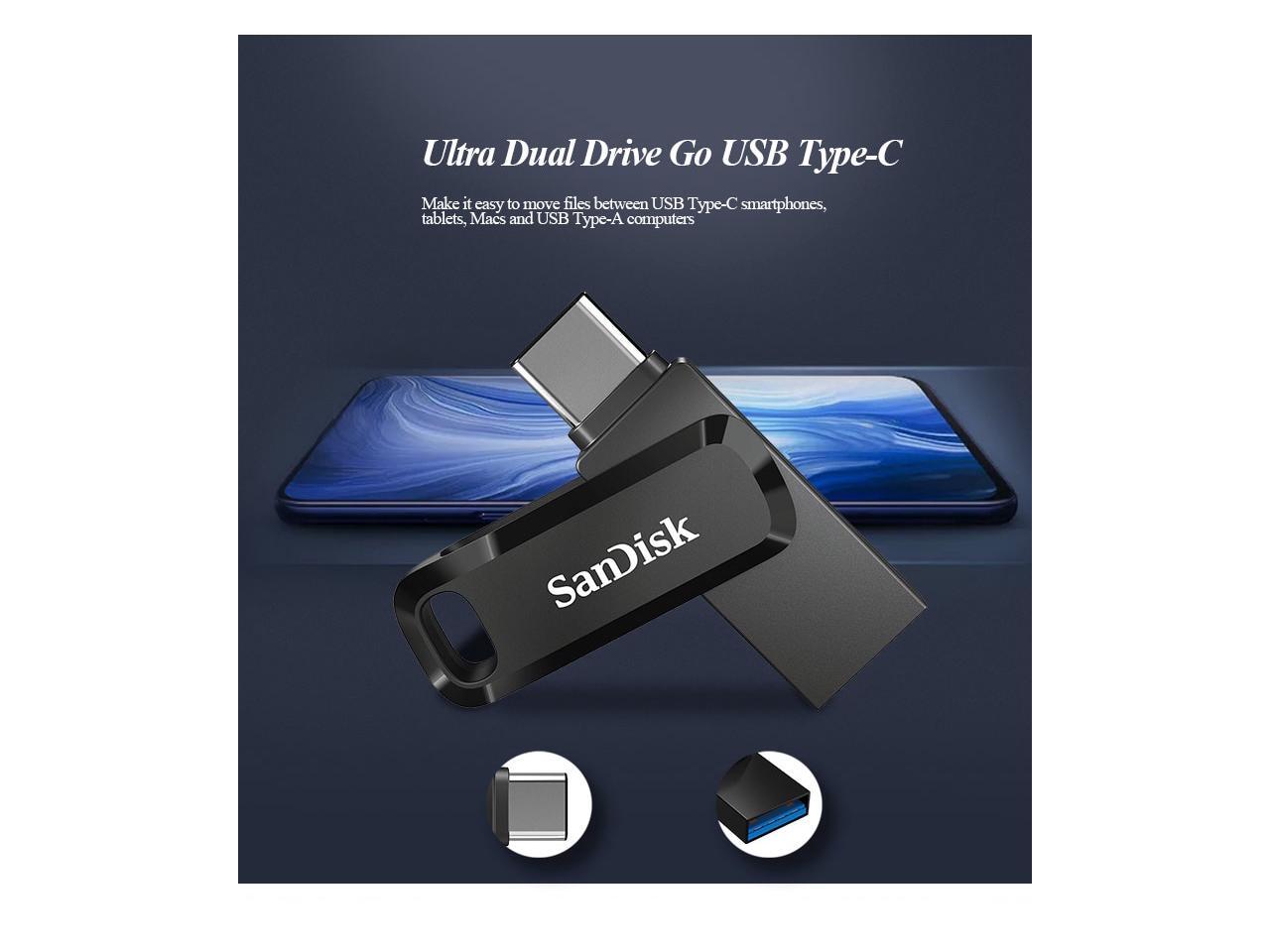 SanDisk Ultra Dual Drive Go USB 3.1 Type C 256GB 150MB/s USB Flash Disk ...