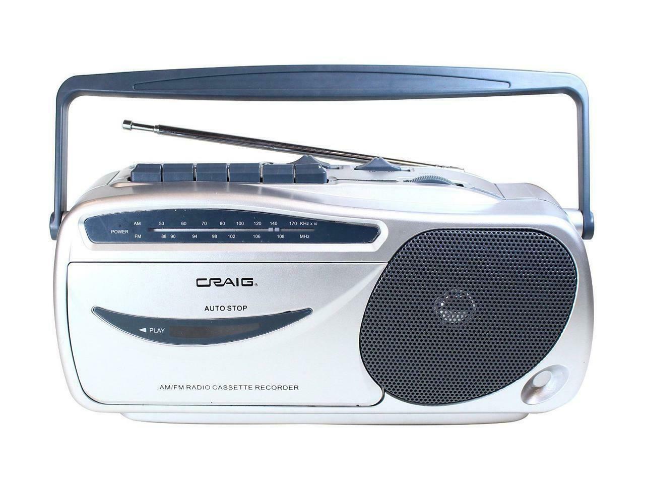 Craig Electronics CD6911 Portable AM/FM Radio Cassette Player with ...