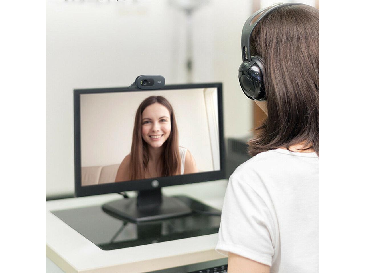 (4 Pack)New Original Logitech C270 HD Video Chat 720P Webcam Built-in ...