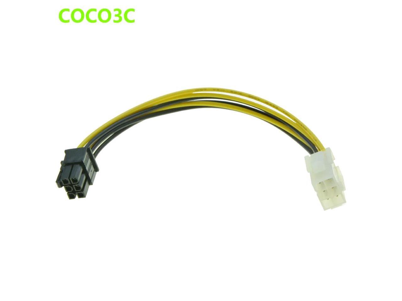 PCI-E 6Pin extension power supply cable 6 Pin Male to female PSU GPU ...