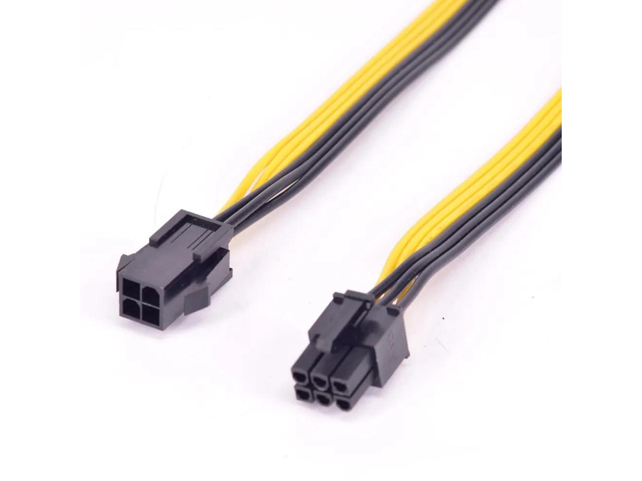 PCI-e 6Pin Male to CPU 4Pin Female Power Conversion Cable ATX 12V 4Pin ...