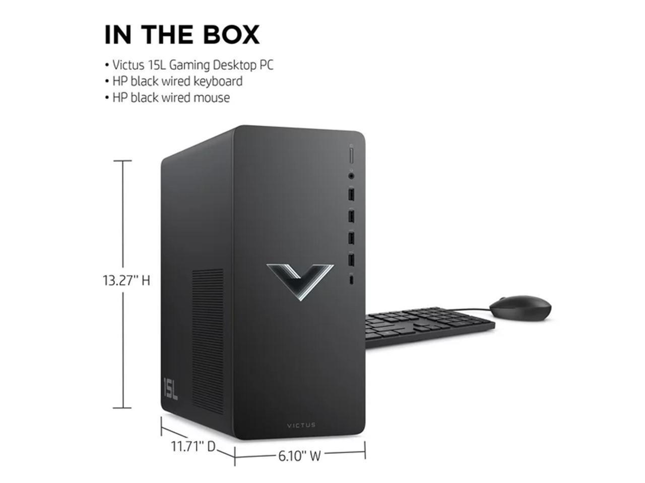 HP Victus Gaming Tower Desktop, AMD Ryzen 5 5600G Processo, AMD Radeon ...