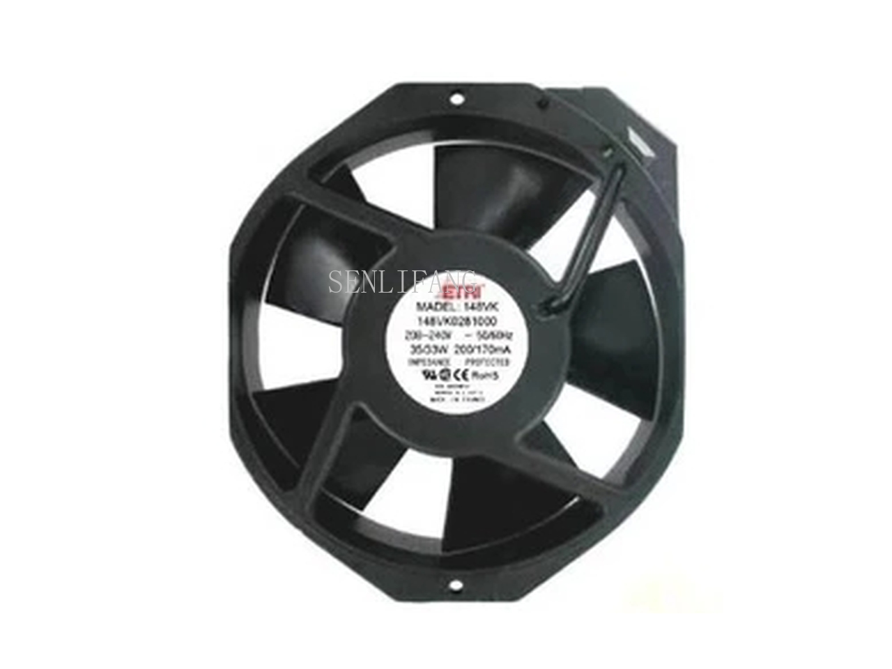 For ETRI 148DH2TM11000 148DH Server Cooler Fan DC 24V 16.4W 170x170x38mm One year warranty ...