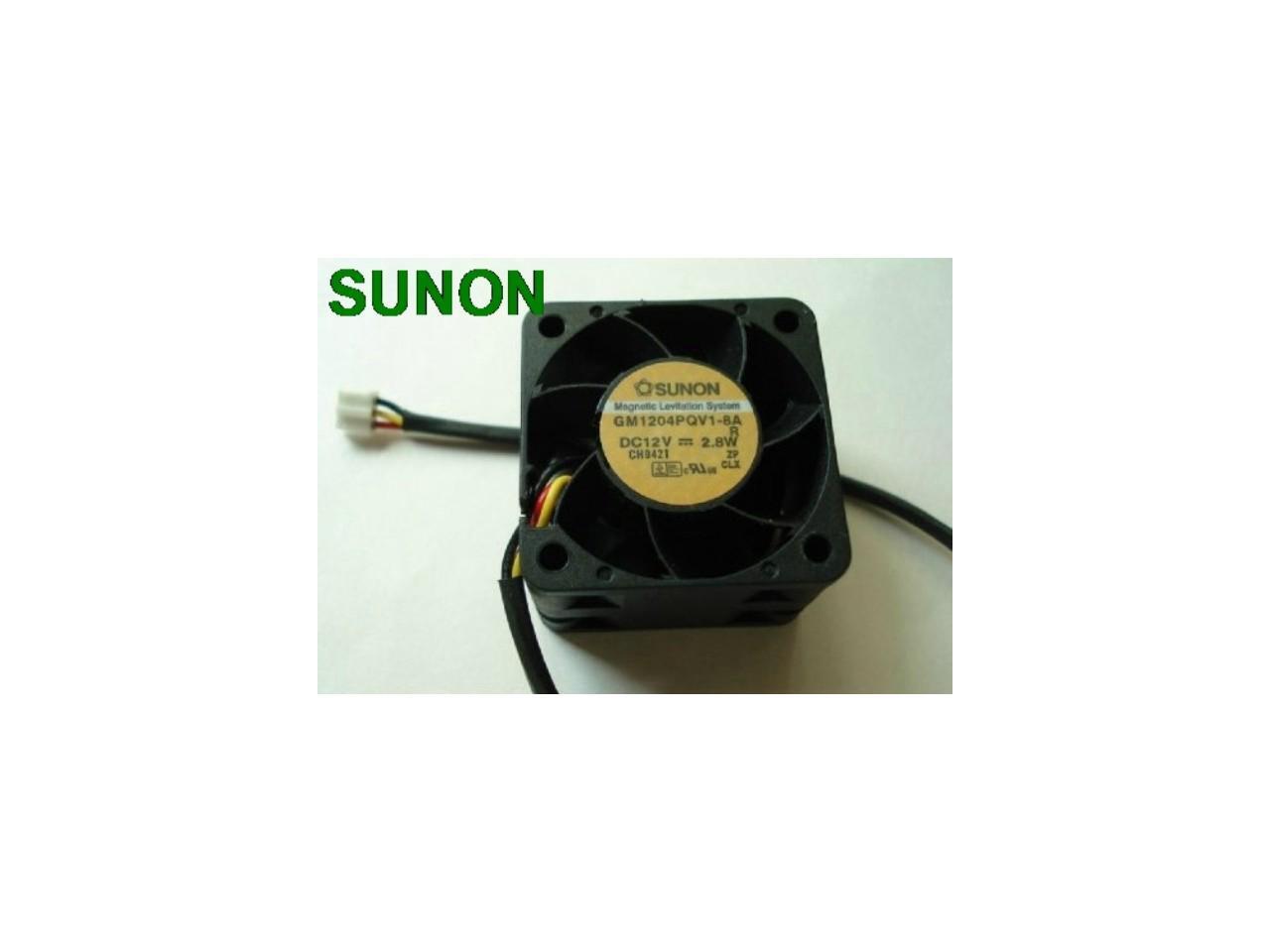 Sunon 4028 GM1204PQV1-8A 40mm 4cm DC 12V 2.8W 3wire Cooling Fans ...