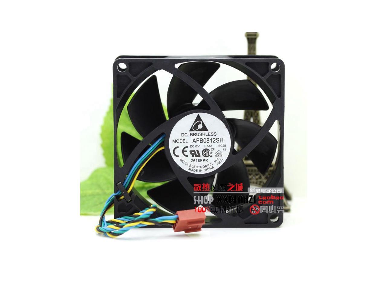 delta delta AFB0812SH 8025 12V 0.51A air volume PWM double ball bearing ...