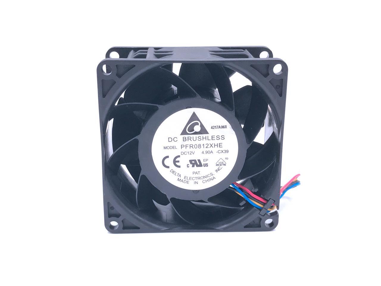 delta PWM cooling fan 8038 PFR0812XHE 80*80*38mm DC12V 4.9A 13300RPM ...