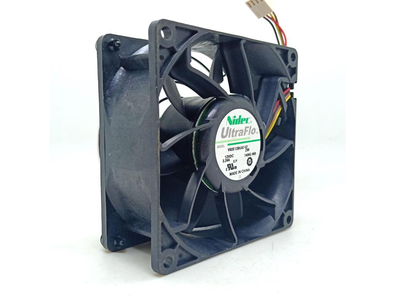 1pcs pwm cooling fan 92mm 90mm 9238 cooling fan V92E12BUA7-07 DC 12V ...