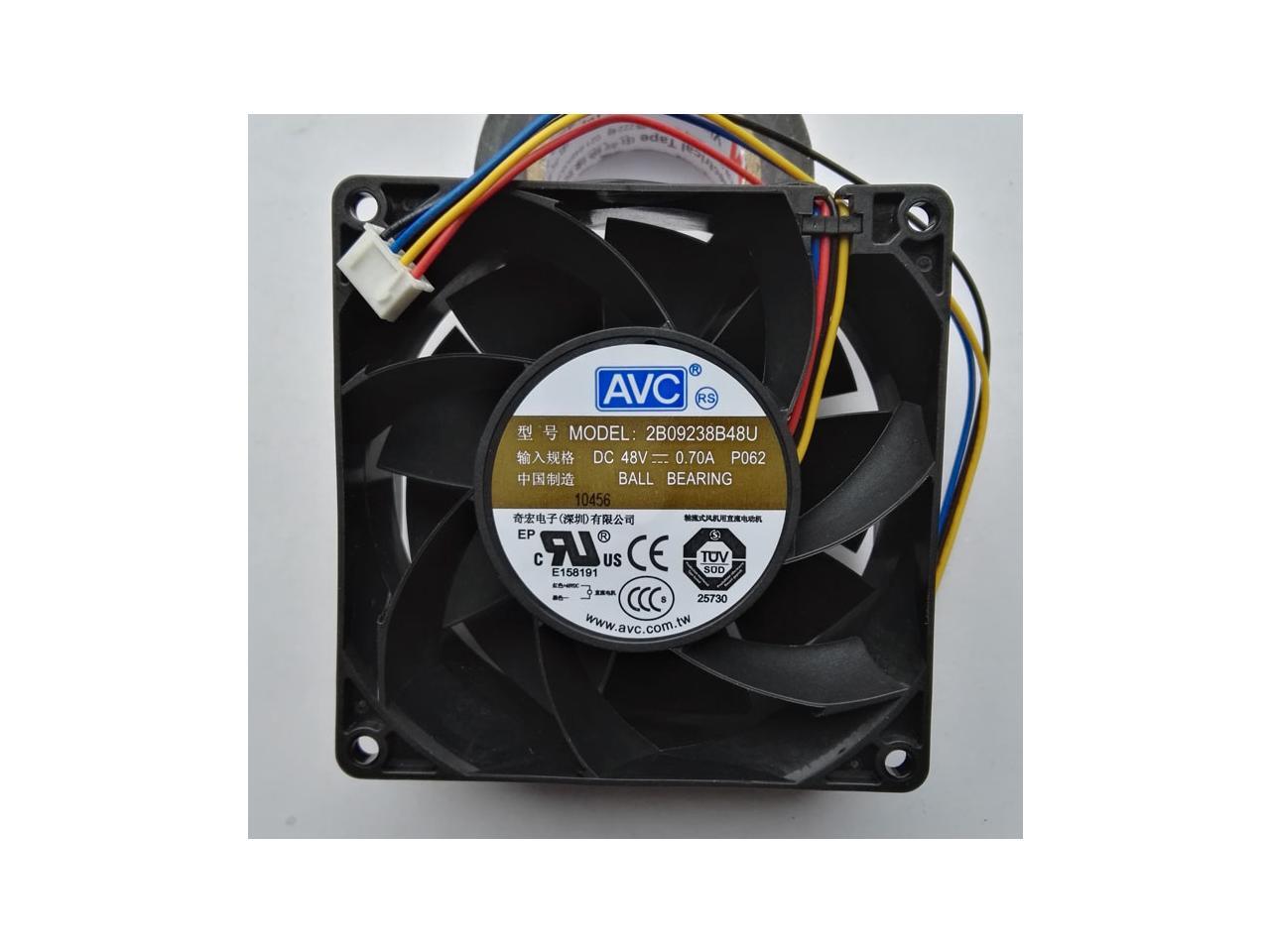 AVC 92*92*38 2B09238B48U 9238 48V 0.7A 4-wire radiator fan ...