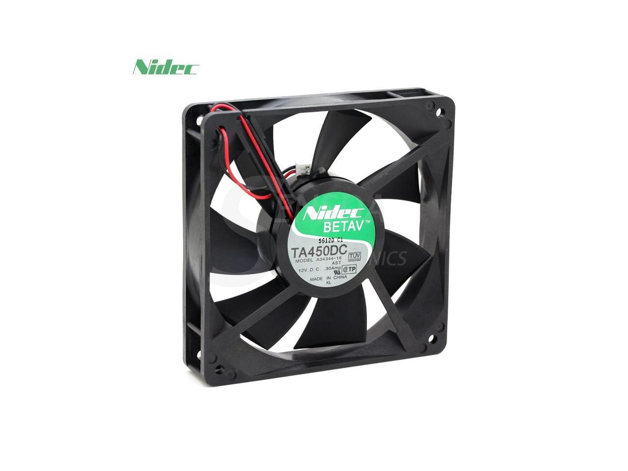 Nidec TA450DC A34344-16 AST 12cm 120mm DC12V 0.30A Server 120x120x25mm ...