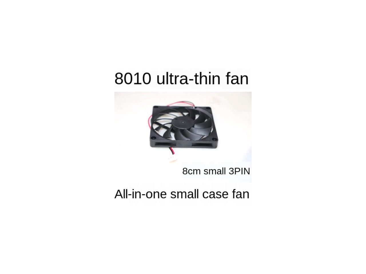 8010 Ultra Slim 8cm Fan 8cm 1cm 10mm slim DC 12V Chassis All-in-One ...
