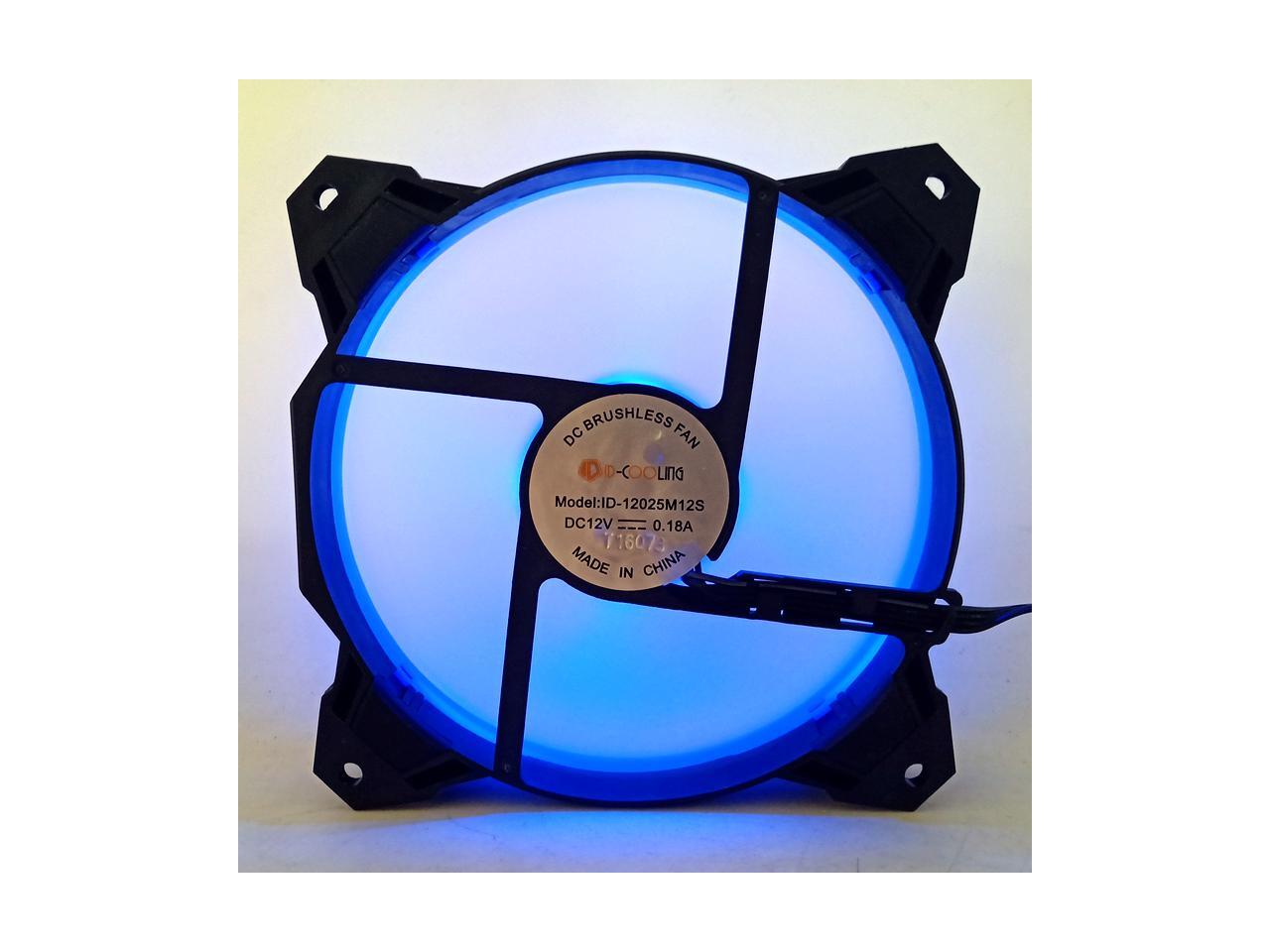120mm led cooling fan 12cm Id-12025m12s 12cm 4Pin PWM temperature ...