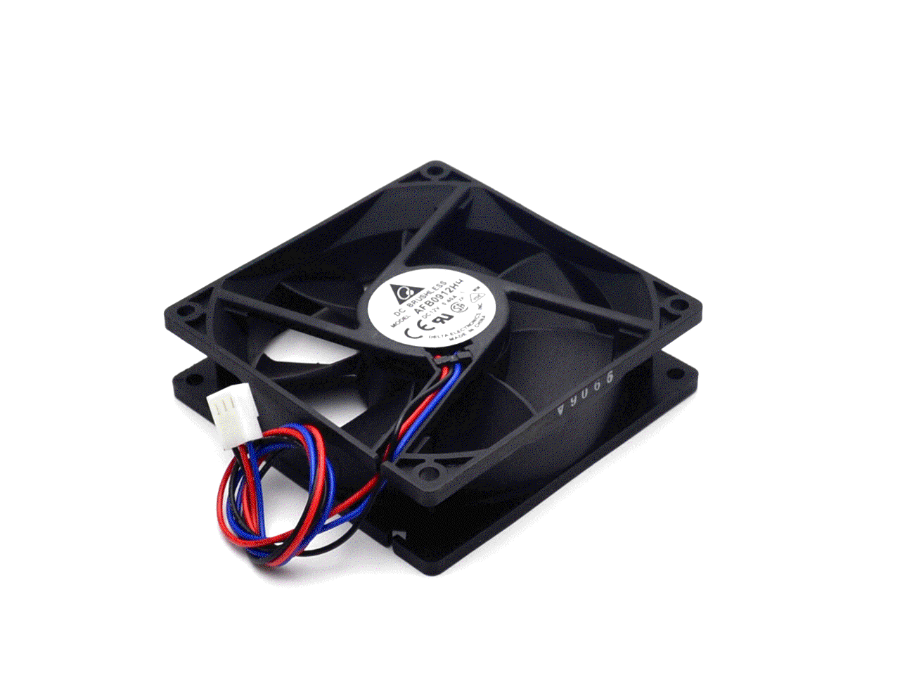 10pcs AFB0912HH DC 12V 0.40A, 92X92X25mm 80mm 3-wire 3-pin connector ...