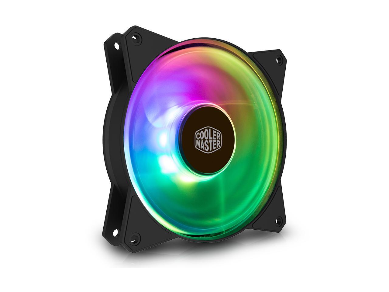 Cooler Master MF120 ARGB 12cm RGB 5V/3PIN Computer Case Quiet PWM Fan ...