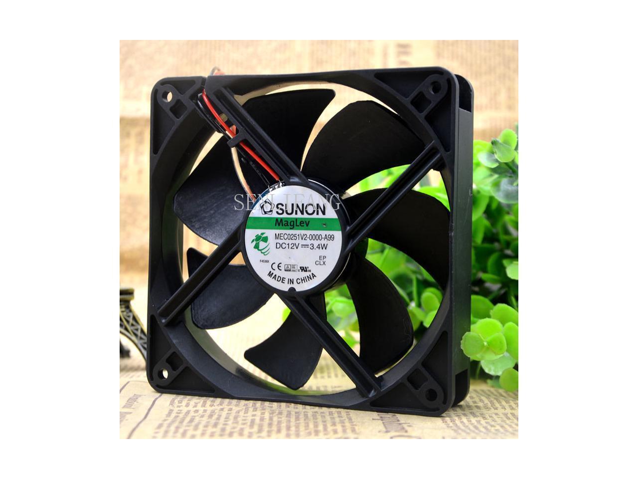 MEC0251V2-0000-A99 Cooling Fan DC 12V 3.4W 0.28A 450RPM 12025 12CM 120*120*25mm 3 Wires - Newegg.com
