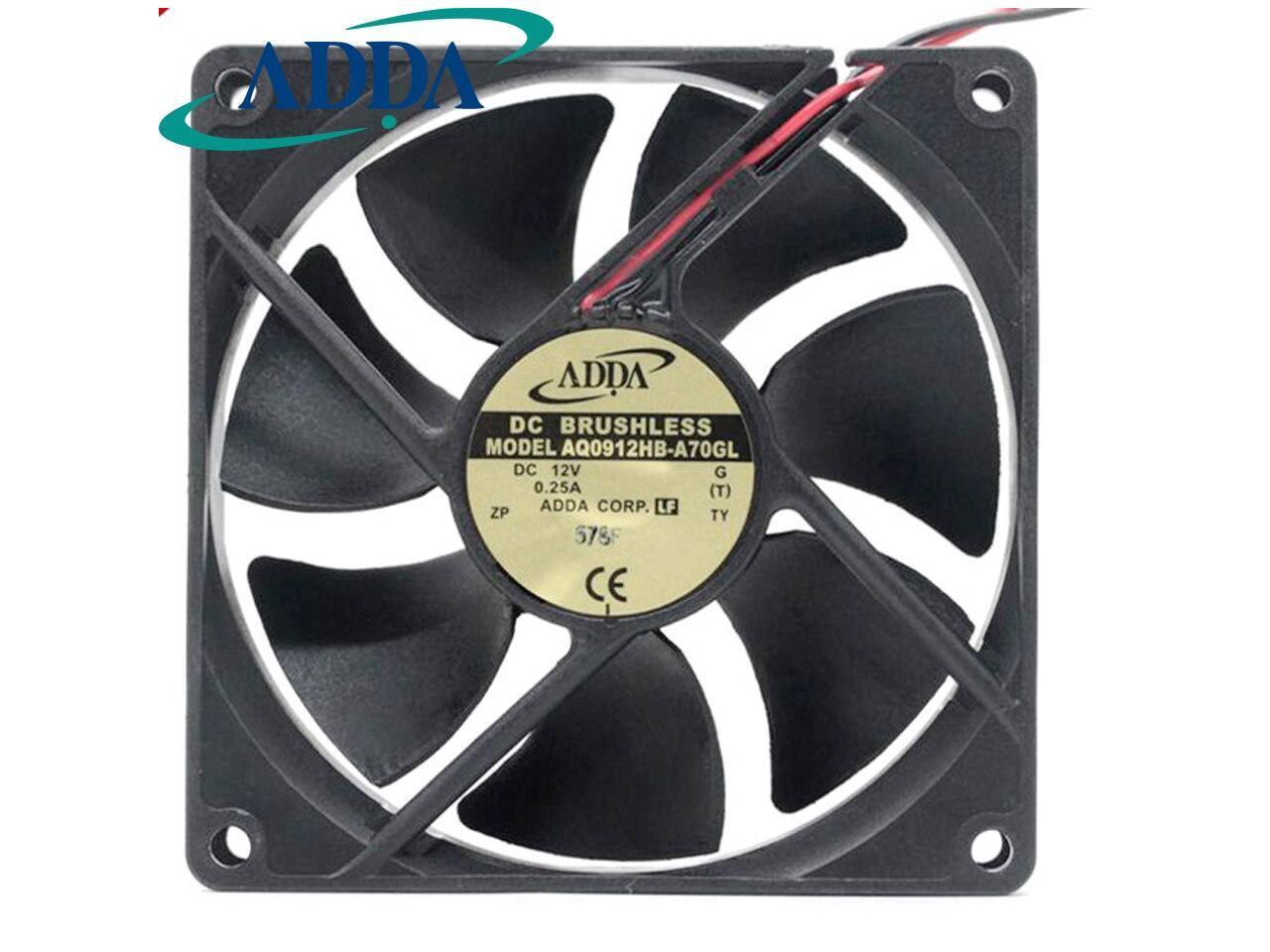 1pcs AQ0912HB-A70GL 12V 0.25A fan 9225 9cm waterproof heat dissipation ...