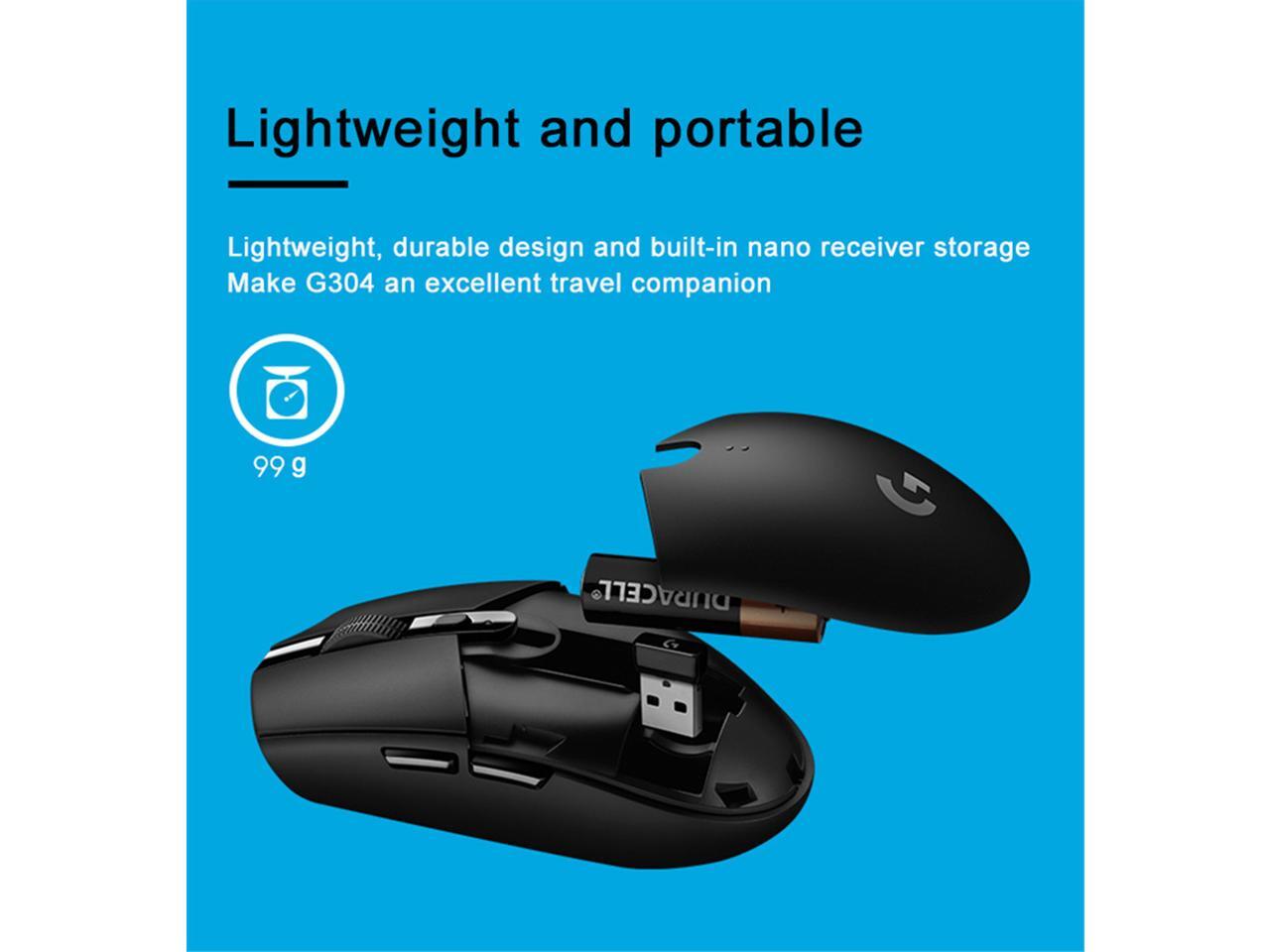 Logitech G304 Gaming Mouse LIGHTSPEED Wireless HERO Engine with ...